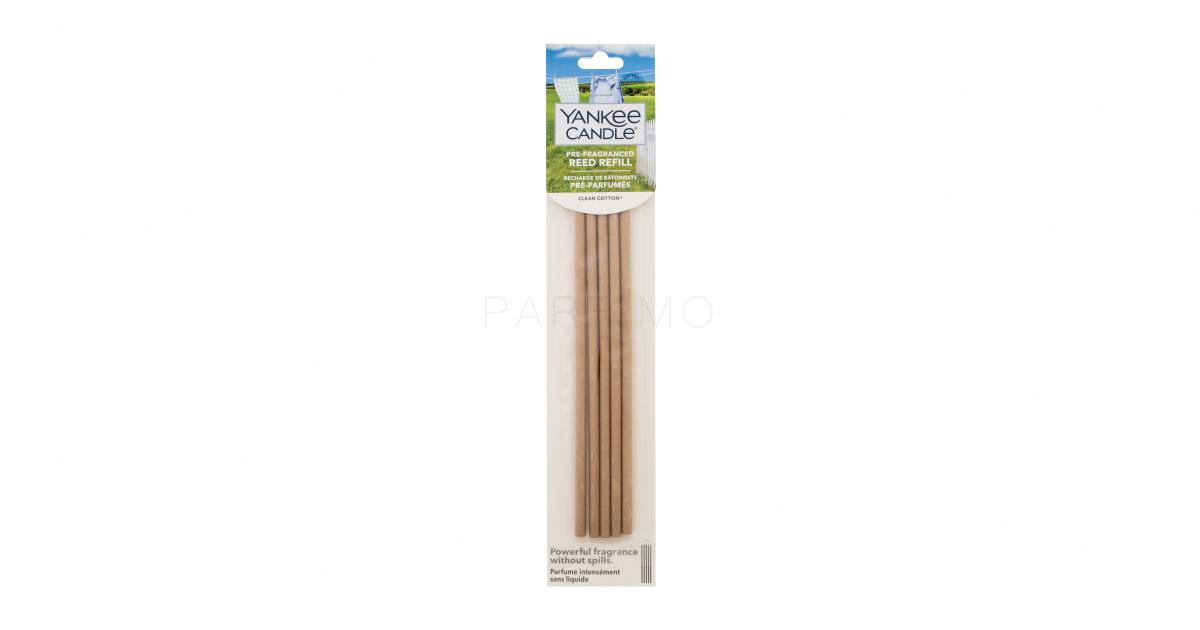 Yankee Candle Clean Cotton Pre-Fragranced Reed Refill Raumspray und ...