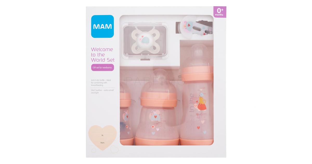 MAM Welcome To The World Set 0m+ Pink Geschenkset Anti-Colic 160 ml ...