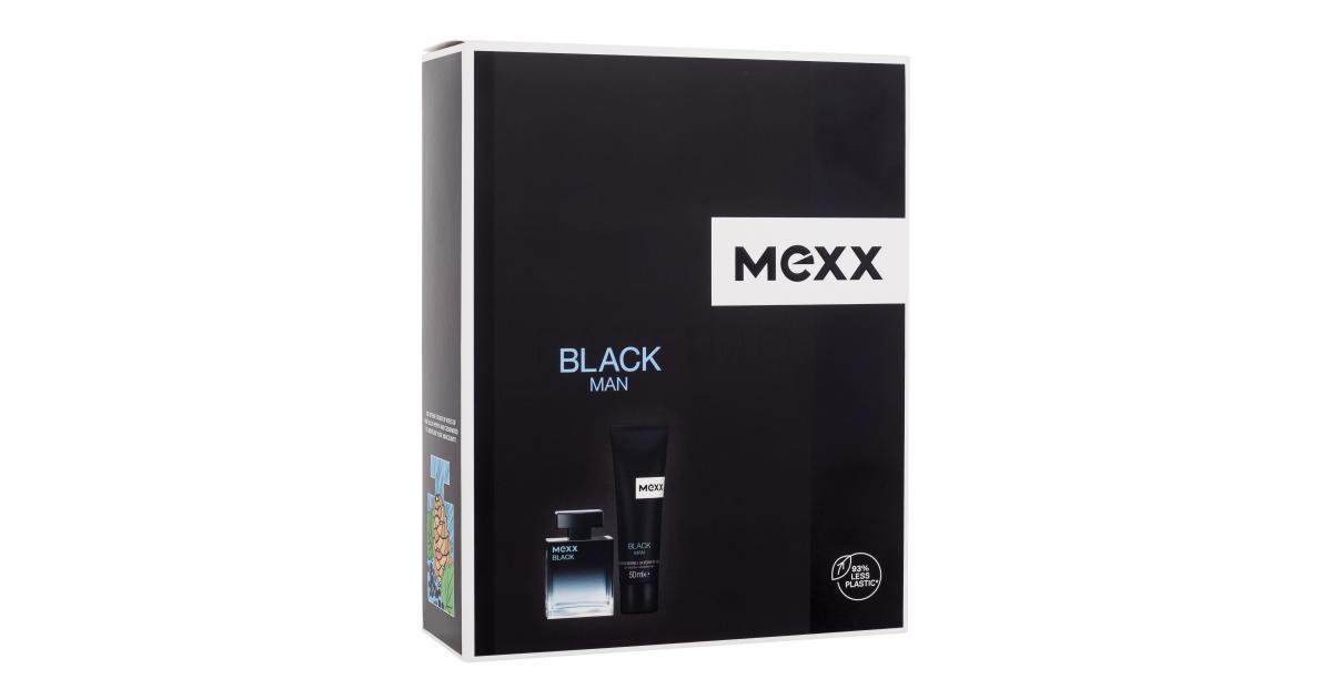 Mexx Black Man Geschenkset Eau de Toilette 30 ml + Duschgel 50 ml | PARFIMO.de®