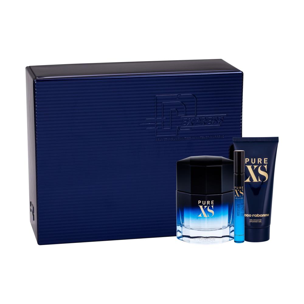 Paco Rabanne Pure XS Geschenkset Edt 100 ml + Duschgel 100 ml + Edt 10 ...